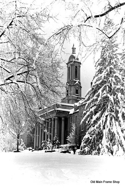 Old Main Snow | Old Main Frame Shop